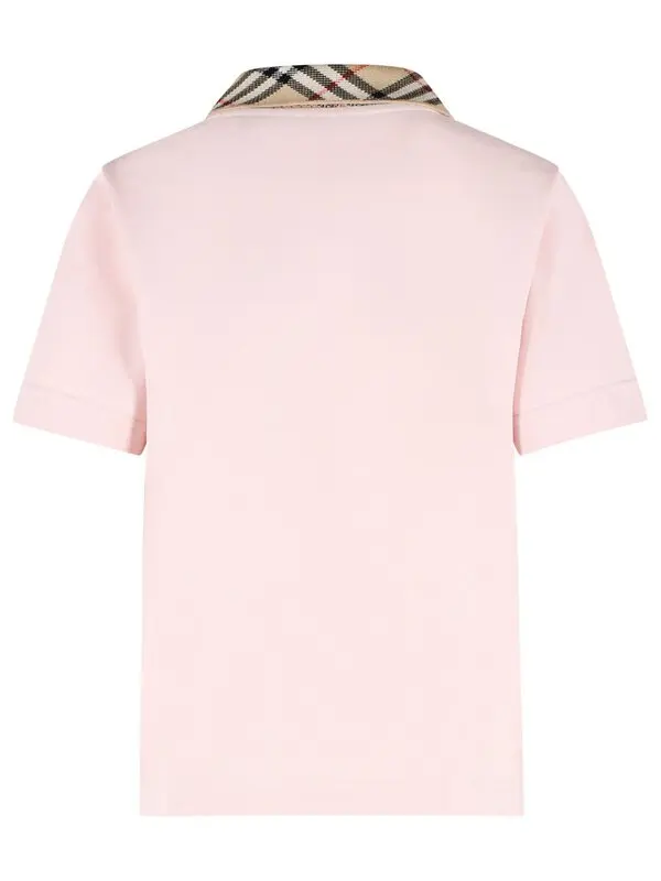 Burberry Imogen Cotton Polo Shirt - Pink
