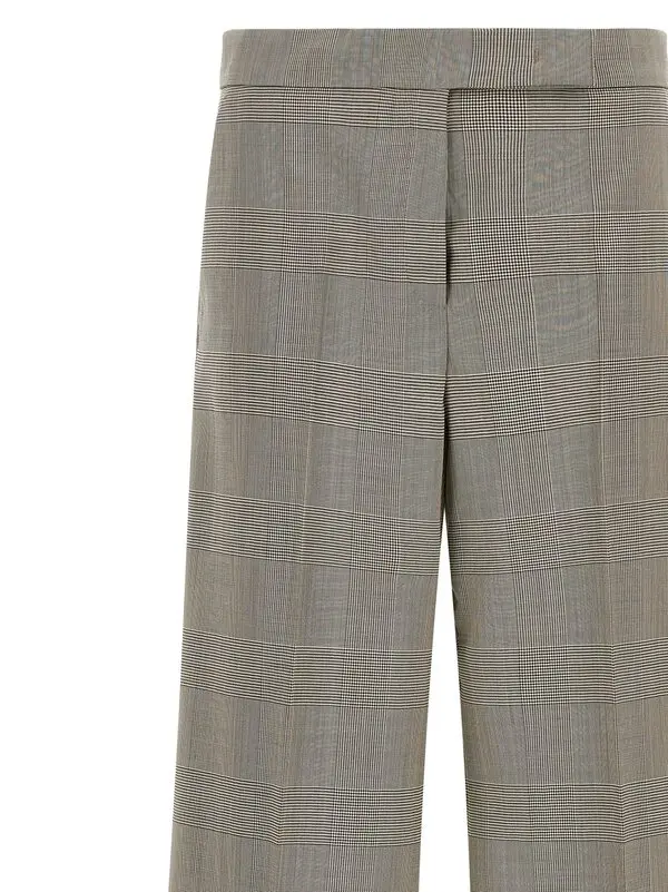 Max Mara Mxmnetto' Wool Wide-leg Trousers - Gray
