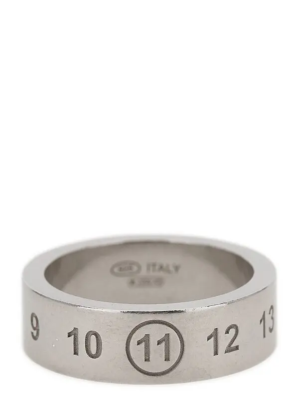 MAISON MARGIELA Numeric Engraved Band Ring - Silver