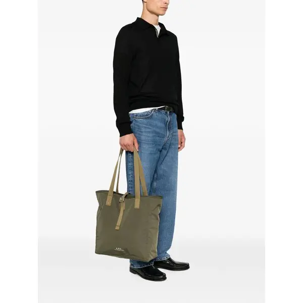 A.p.c. Buckled Shoulder Bag - Green