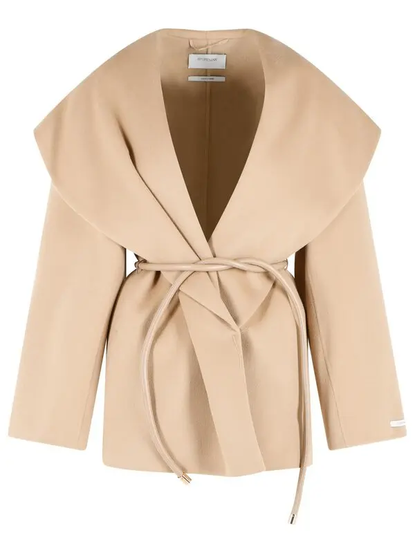 Sportmax Virgin Wool Jacket - Brown