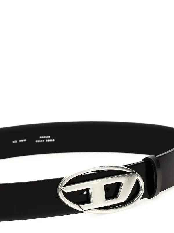 DIESEL® Belt With D Logo Buckle
