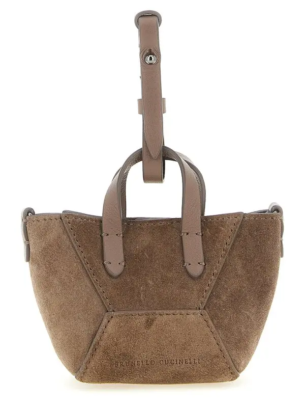 Brunello Cucinelli Micro 'bc Duo' Bag - Brown