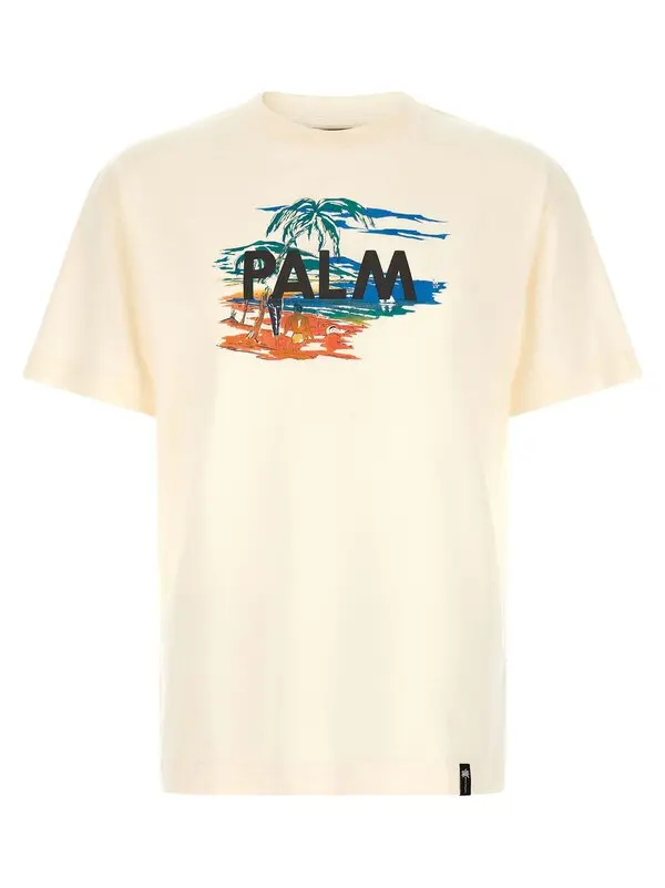 Palm Angels Graphic Print T-shirt - White