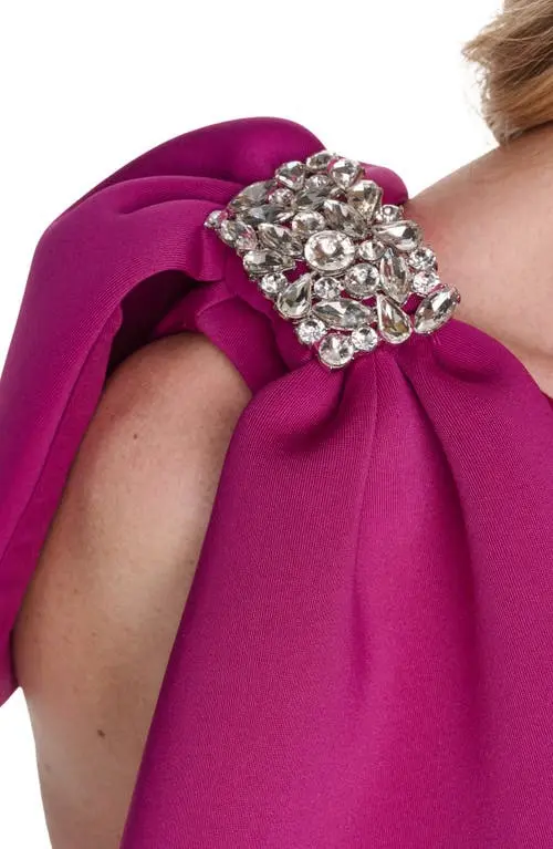 Eliza J Bow One-shoulder Cocktail Dress