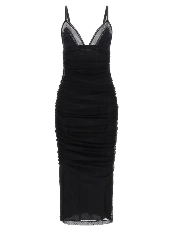Dolce & Gabbana Longuette Slip Dress - Black