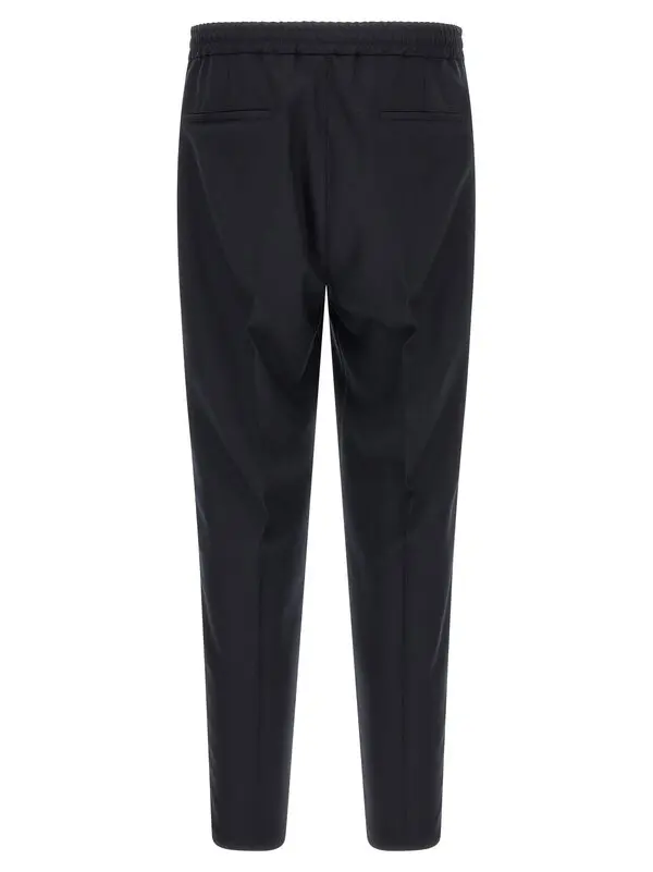 Brunello Cucinelli Wool Flannel Trousers - Blue