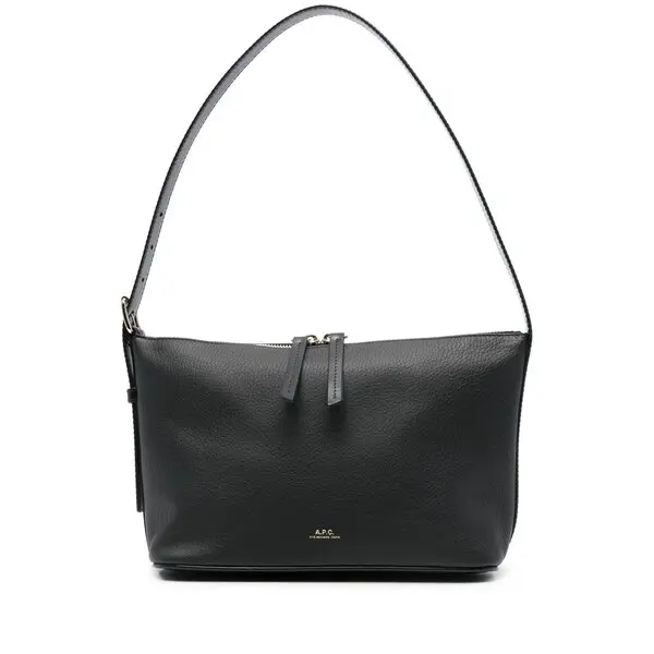 A.p.c. Leather Shoulder Bag - Black
