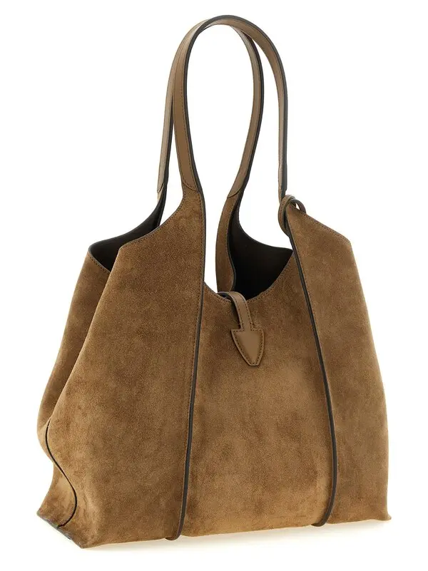 TOD'S Medium 't Timeless' Shopping Bag In Suede
