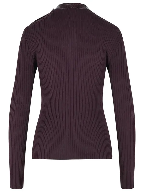 COURREGES Burgundy Viscose Blend Sweater