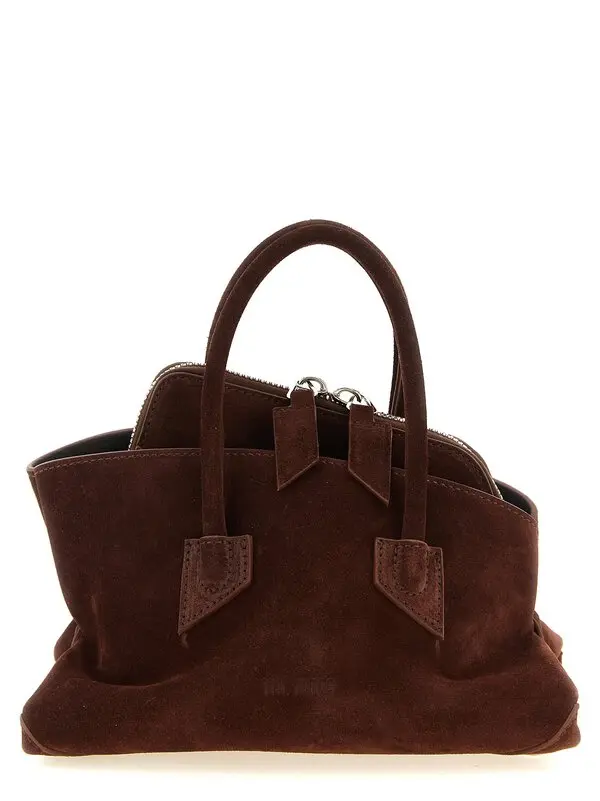 Attico La Passeggiata Mini Suede Handbag - Brown