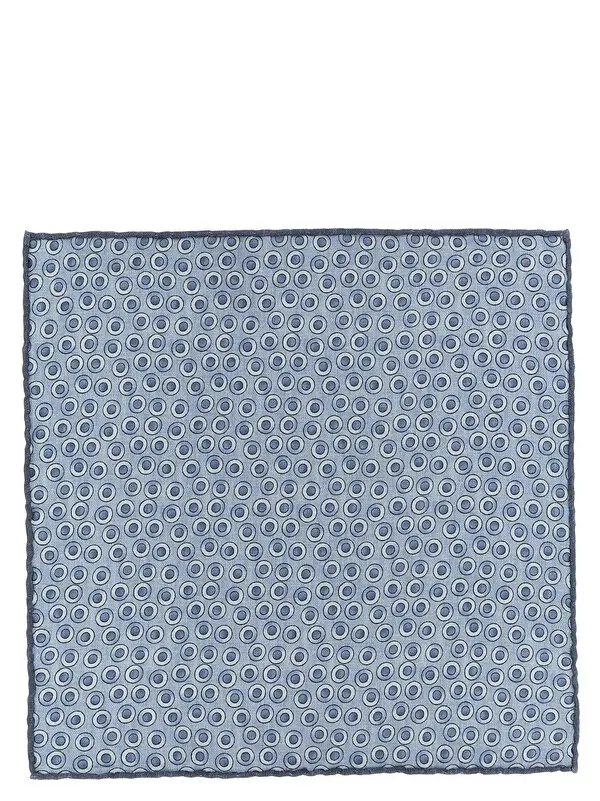 Brunello Cucinelli Polka Dot Pocket Clutch Bag - Blue