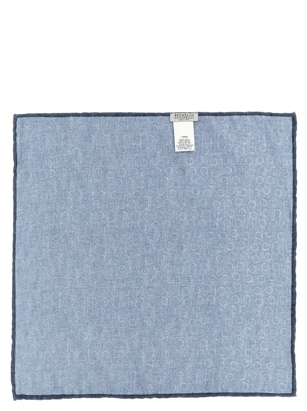 Brunello Cucinelli Polka Dot Pocket Clutch Bag - Blue