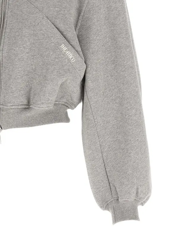 Attico Cropped Hoodie