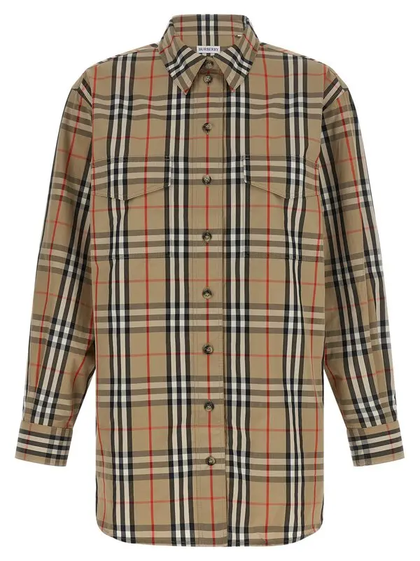 Burberry Turnstone Check Shirt - Cream