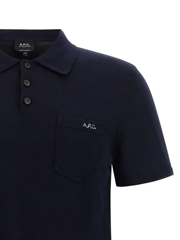 A.p.c. Gide' Polo Shirt - Blue
