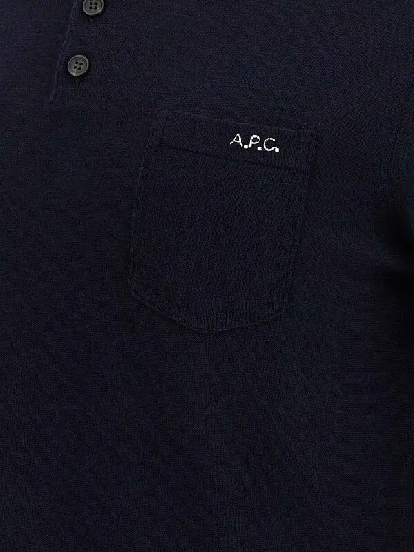 A.p.c. Gide' Polo Shirt - Blue