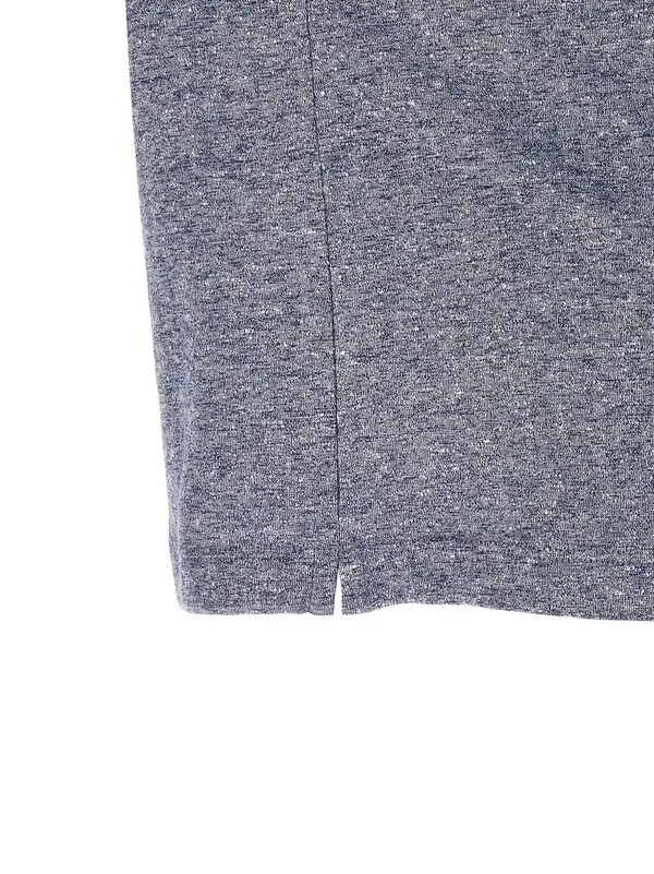 Brunello Cucinelli Mélange Linen Blend T-shirt - Blue