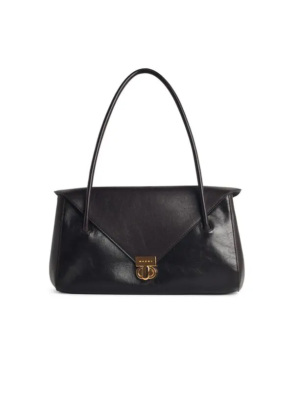 Marni East West Leather Bag - Brown