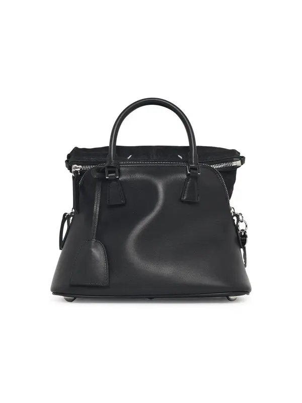 MAISON MARGIELA 5ac Soft Leather Mini Bag - Gray