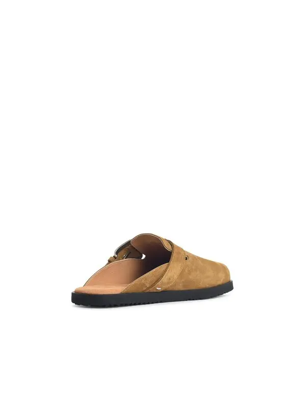 MAISON MARGIELA Tabi Suede Slippers - Cream