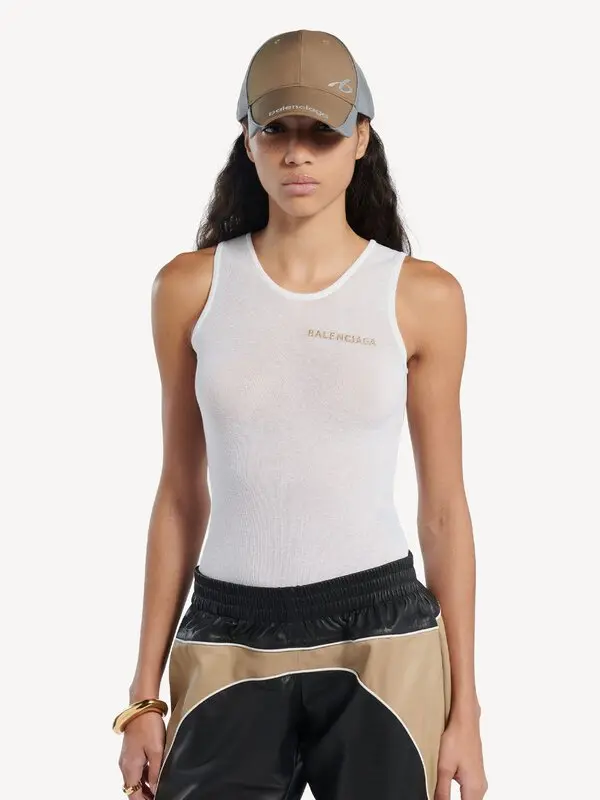 Balenciaga Light Knit Cotton Tank Top