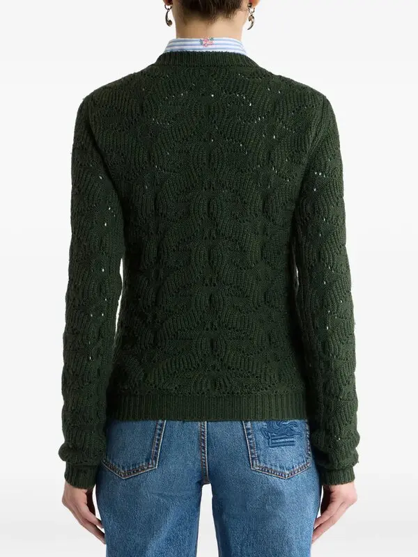Etro Wool-blend Sweater With Paisley Detailing