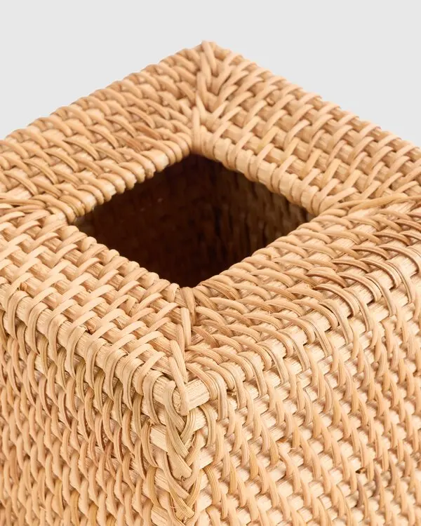 Quince Handwoven Rattan Bathroom Accessories Set