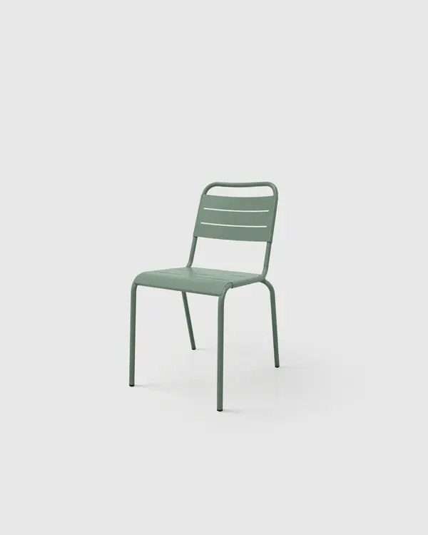 Quince Powder-coated Aluminum Outdoor Stacking Side Chair