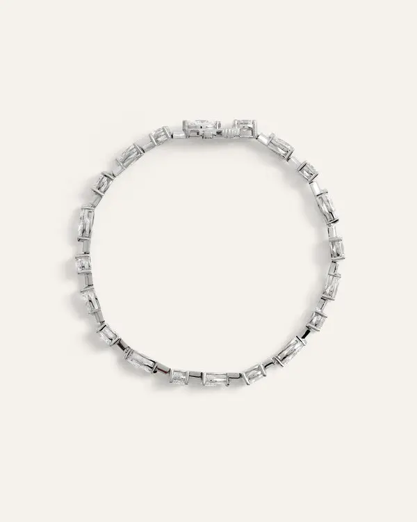 Quince 14k Gold Lab Grown Diamond Mixed Shape Tennis Bracelet