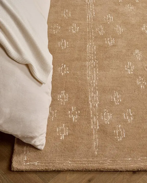 Quince Harlow Wool Rug - Sand