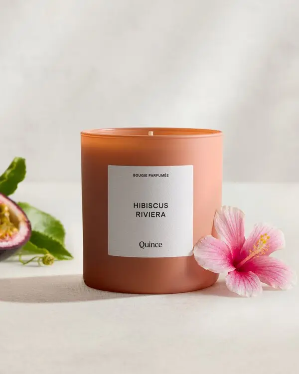 Quince Hibiscus Riviera Limited Edition Candle, Plant-based Wax - One-color
