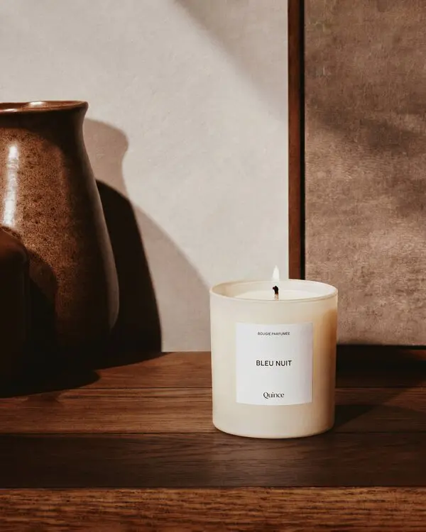 Quince Bleu Nuit Candle, Plant-based Wax