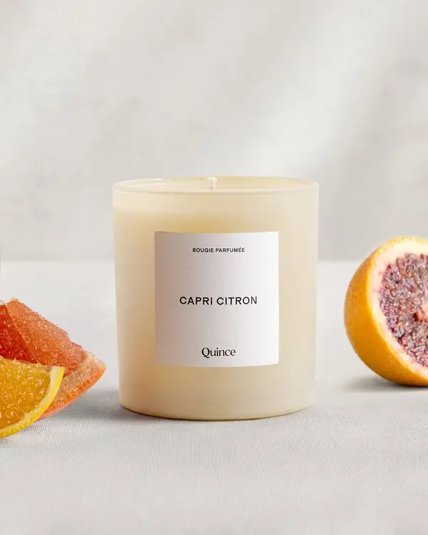 Quince Capri Citron Candle, Plant-based Wax - One-color