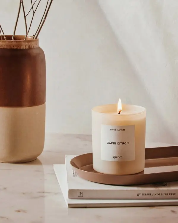Quince Capri Citron Candle, Plant-based Wax