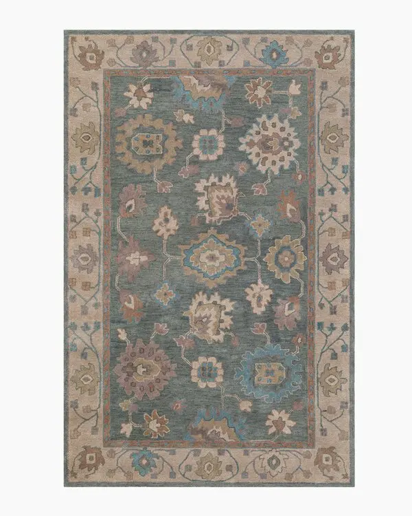 Quince Elowen Wool Rug - Blue