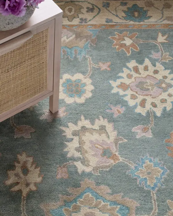 Quince Elowen Wool Rug - Blue