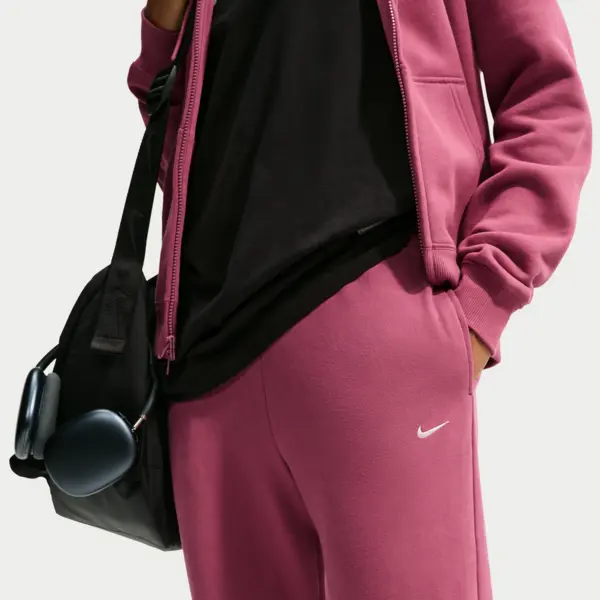 Nike Studio Fleece Lightweight Mid-rise Open-hem Pants