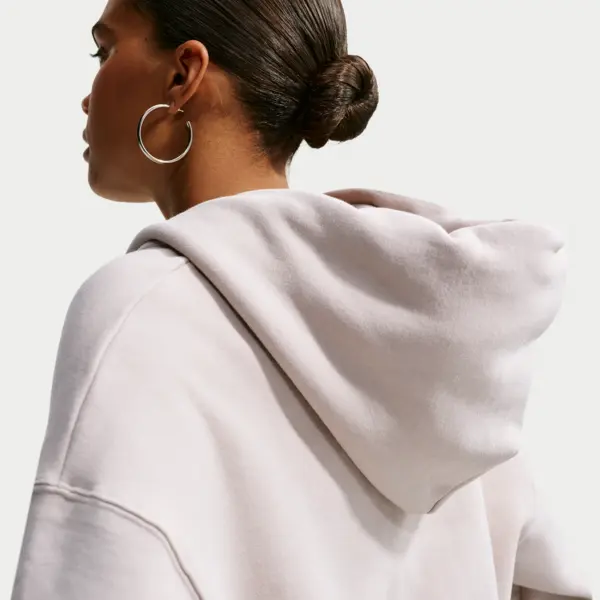 Nike Studio Fleece Oversized Cropped Full-zip Hoodie