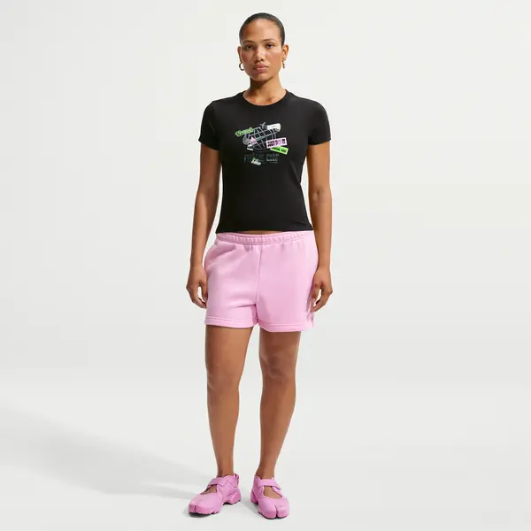 Nike Chill Knit Slim Mod-cropped T-shirt - Black