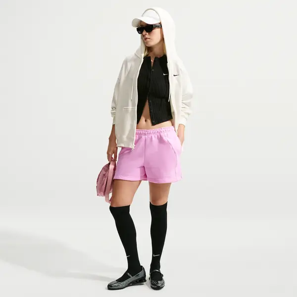 Nike Studio Fleece Mid-rise Athletic Department Shorts
