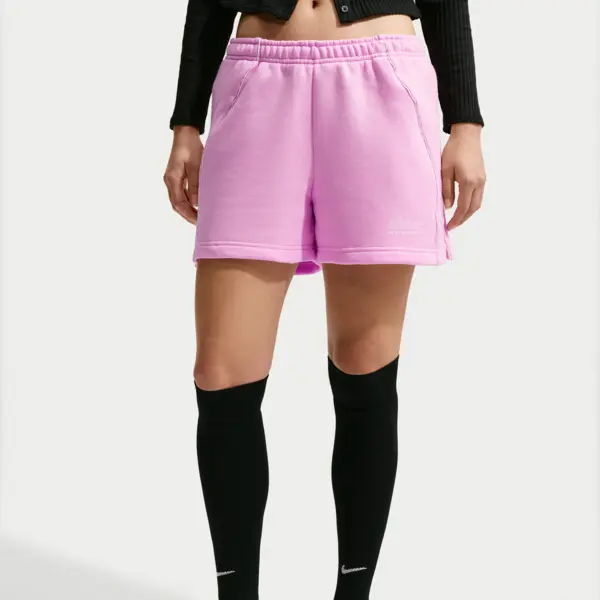 Nike Studio Fleece Mid-rise Athletic Department Shorts