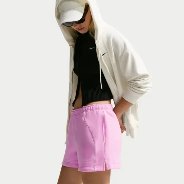 Nike Studio Fleece Mid-rise Athletic Department Shorts