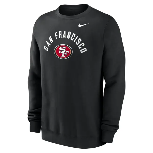 Nike San Francisco 49ers Club Nfl Pullover Crew - Black