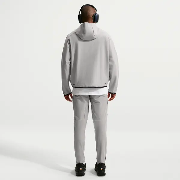 Nike Tech Shori Knit Full-zip Windrunner Jacket - Grey