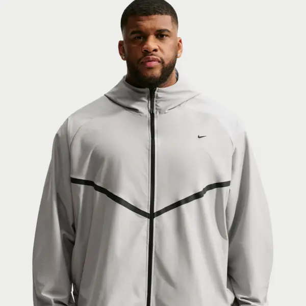 Nike Tech Shori Knit Full-zip Windrunner Jacket - Grey