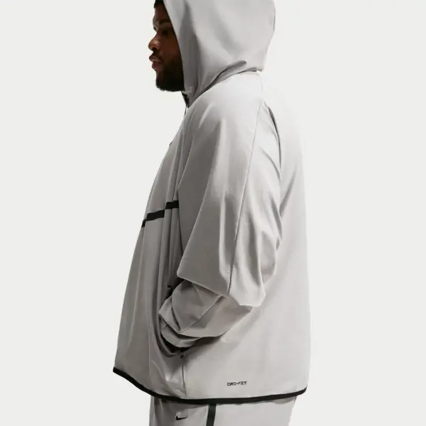 Nike Tech Shori Knit Full-zip Windrunner Jacket - Grey