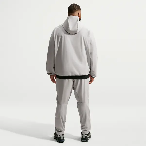 Nike Tech Shori Knit Full-zip Windrunner Jacket - Grey