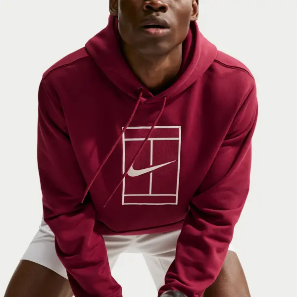 Nike Nikecourt Slam Dri-fit Fleece Tennis Hoodie - Red