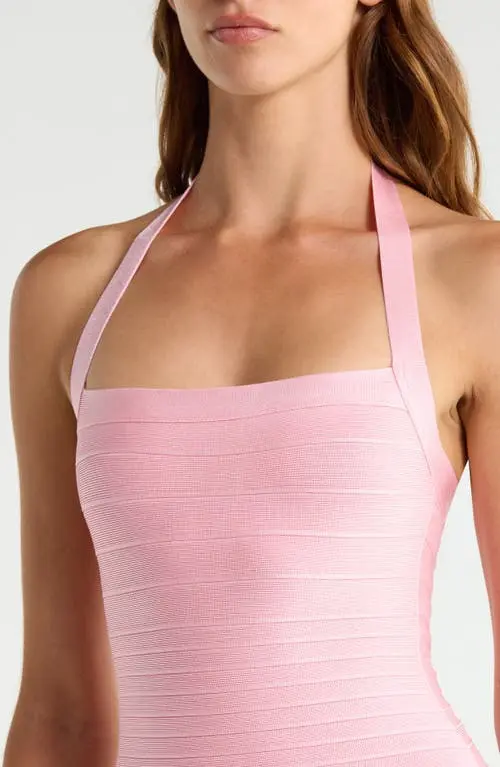 House Of Cb Silhouette Halter Neck Mini Dress